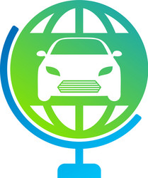 World car logo template creative design Royalty Free Vector