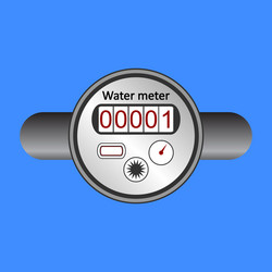 Water meter icon Royalty Free Vector Image - VectorStock