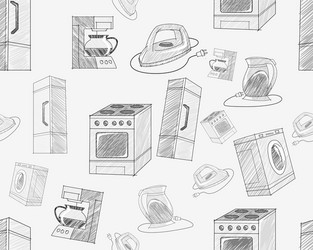 Vintage kitchen stove Royalty Free Vector Image