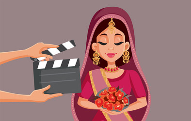 India actress Royalty Free Vector Image - VectorStock