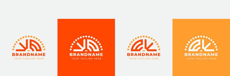 Letter ew and we pillar logo suitable Royalty Free Vector