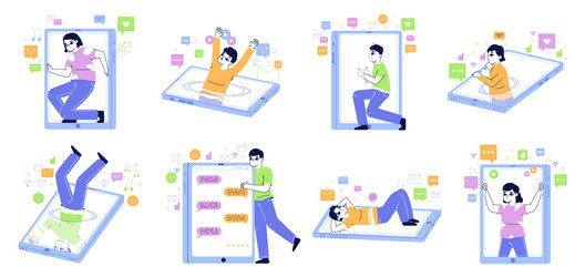 Social Media Addicted Vector Images (over 6,200)