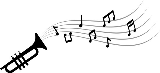 Music notes graphic design template Royalty Free Vector