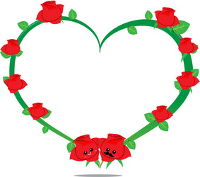 Rose cartoon 001 Royalty Free Vector Image - VectorStock