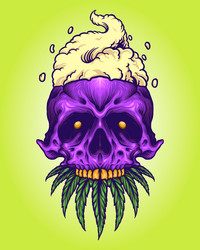 Cannabis Skull Vector Images (over 950)