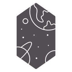 Rocket space cut-out Royalty Free Vector Image