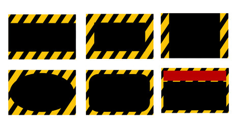 For template blank alert sign Royalty Free Vector Image