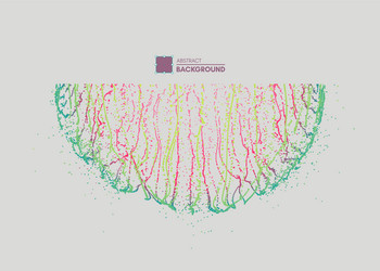 3d abstract half-round cover design template Vector Image