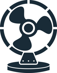 Fan company logo design template logotype icon Vector Image