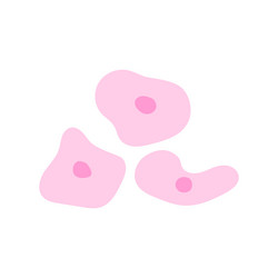 Human stem cell icon for medical design Royalty Free Vector