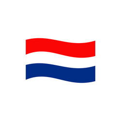 Netherland flag icon logo design template Vector Image