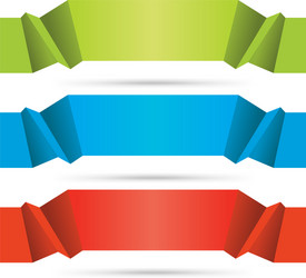 Abstract origami header background Royalty Free Vector Image