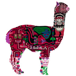 Peruvian inca style knitting pattern Royalty Free Vector