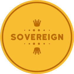 Crown gold coin Royalty Free Vector Image - VectorStock