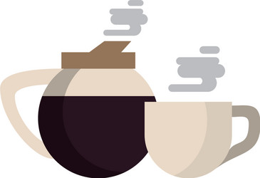 Coffee cafe concept cartoon Royalty Free Vector Image