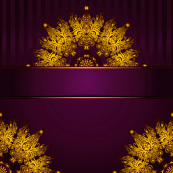 Royal golden frame menu card Royalty Free Vector Image