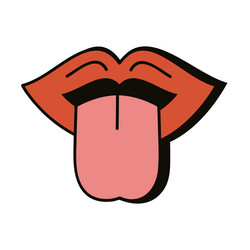 Mouth Tongue Out Vector Images (over 1,000)