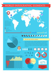 Brisbane map infographic Royalty Free Vector Image