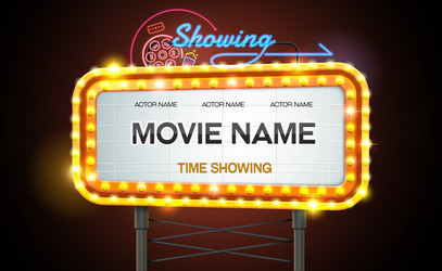 Now Showing Sign Template