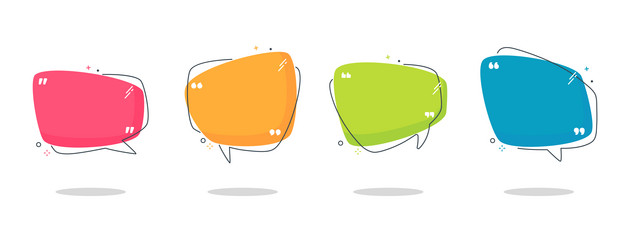 Liquid text box quote speech bubble flowing Vector Image