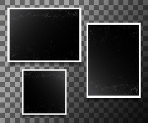 Vertical collage layout template frames for photo Vector Image