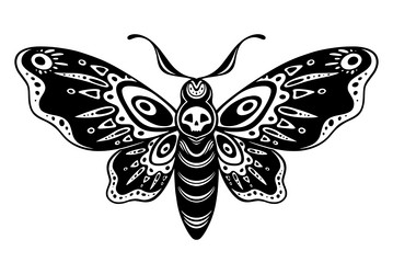 Cartoon moth Royalty Free Vector Image - VectorStock