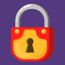 Cartoon Lock Padlock Latch Vector Images (73)