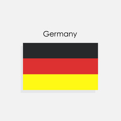 Horizontal frame and border with germany flag Vector Image