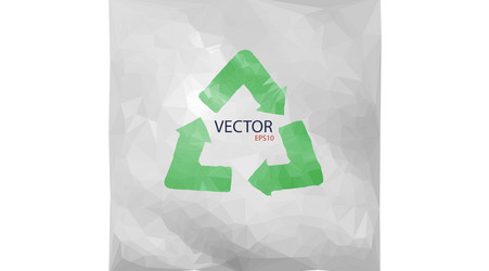 Recycling paper bag of recycled Royalty Free Vector Image