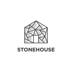 Home stone logo Royalty Free Vector Image - VectorStock