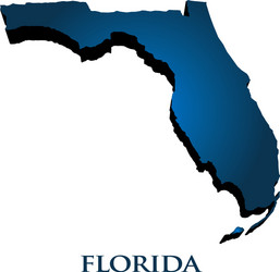 State map of florida by counties Royalty Free Vector Image