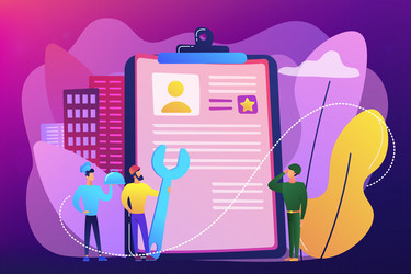 Alternative civilian service abstract concept Vector Image