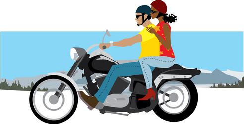 Couple Riding Motorcycle Vector Images (over 290)