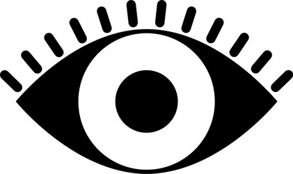 Human eye view isolated icon Royalty Free Vector Image