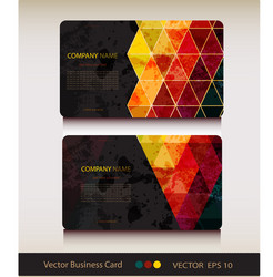 Set of abstract geometric business card Royalty Free Vector