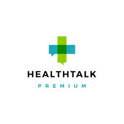 Doctor chat talk logo icon Royalty Free Vector Image