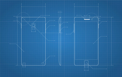Phone Blueprint Vector Images (over 1,200)