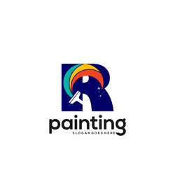 Colorful Paint Splashes Font Letter R Vector Images (41)