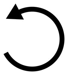 Black arrow icon on white background flat style Vector Image