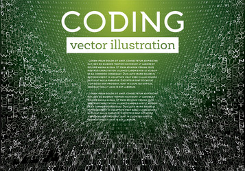Abstract technology concept computer code Vector Image