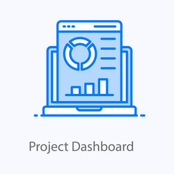 Project dashboard Royalty Free Vector Image - VectorStock