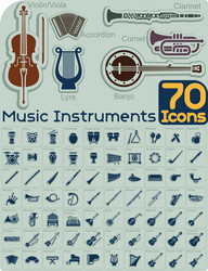 Musical instruments Royalty Free Vector Image - VectorStock