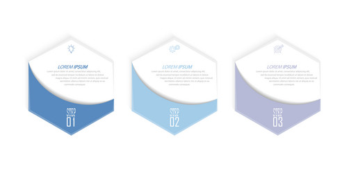 Business infographics 6 steps to achieve Vector Image