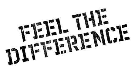 Feel the difference rubber stamp Royalty Free Vector Image