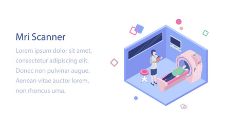 Mri scanner Royalty Free Vector Image - VectorStock