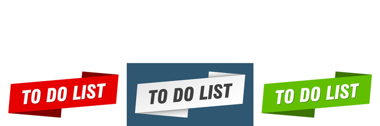 To do list sticker to do list label Royalty Free Vector