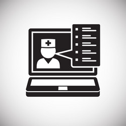 Check up icon on white background for graphic Vector Image