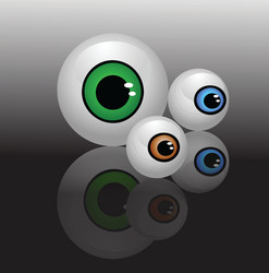 Eyeballs isolated Royalty Free Vector Image - VectorStock
