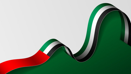 3d background with flag of eau Royalty Free Vector Image
