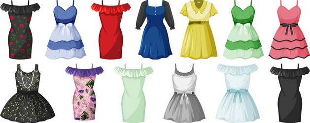 Isolated beautiful female outfit Royalty Free Vector Image